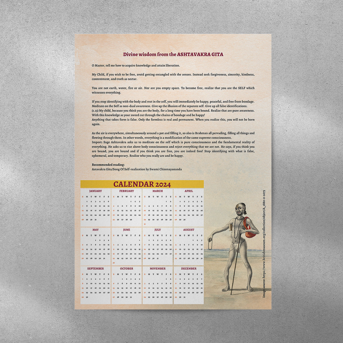 Ashtavakra Gita Calendar – Sanathani
